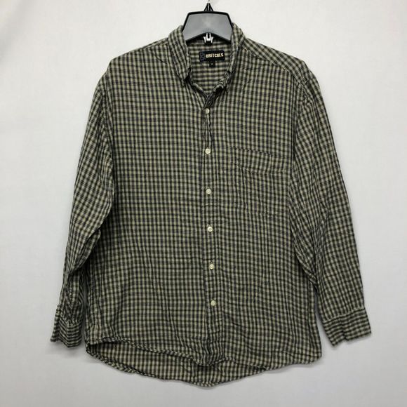 Britches | Shirts | Vintage Britches Men Long Sleeve Button Flannel ...